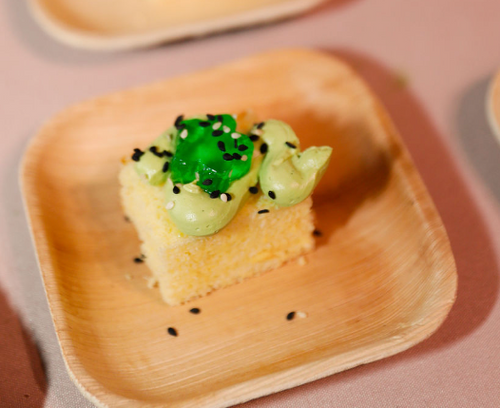 Mint Sponge Cake with Matcha Buttercream