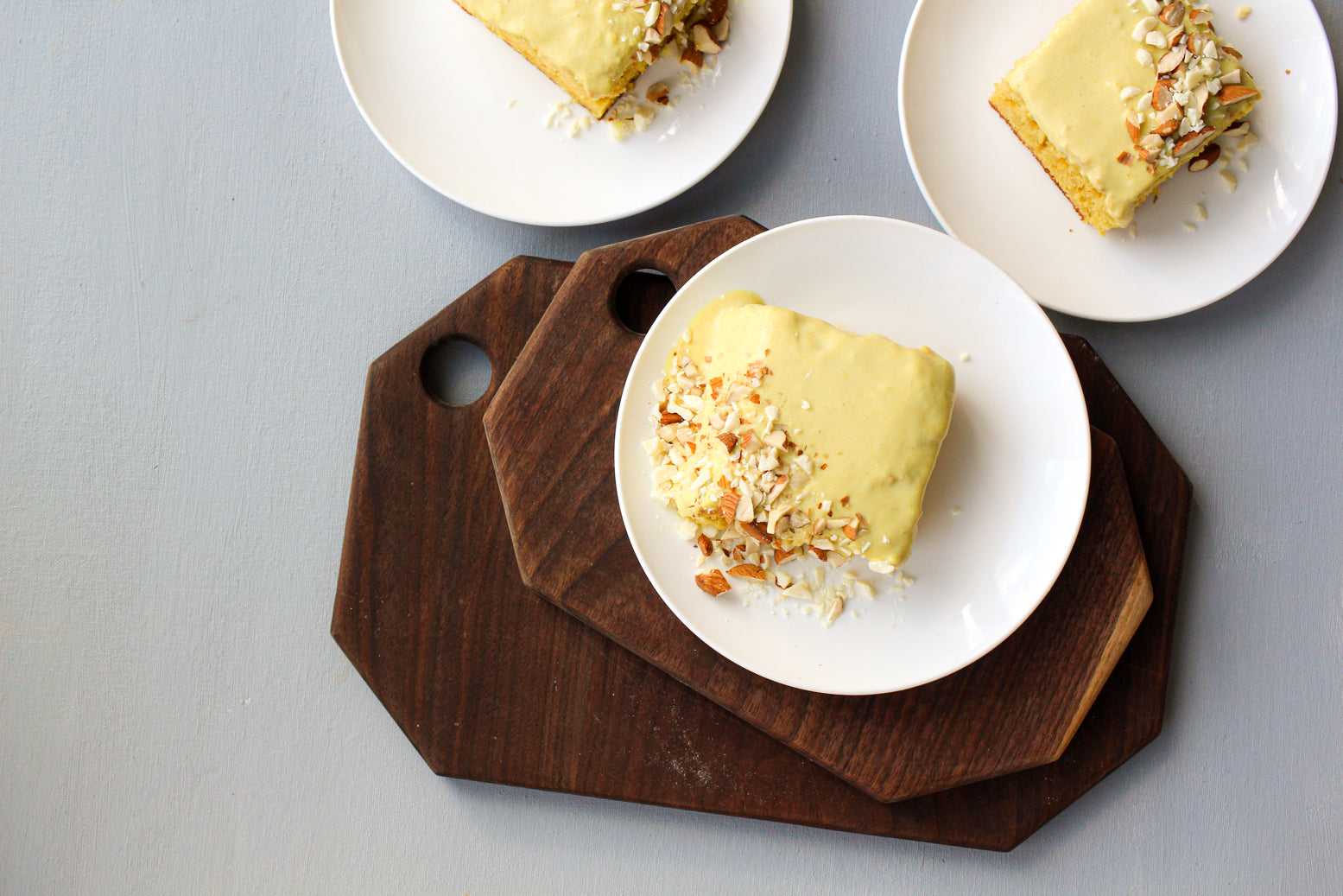 Turmeric tres leches cake